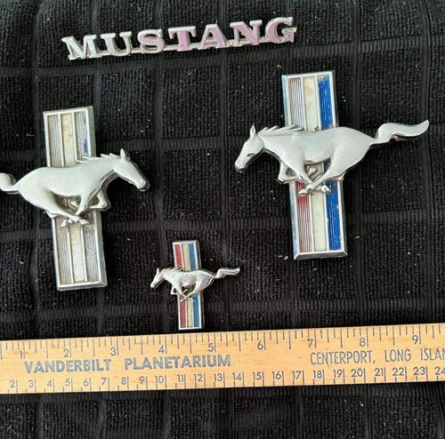 1965-1966 Mustang fender emblems and script | eBay