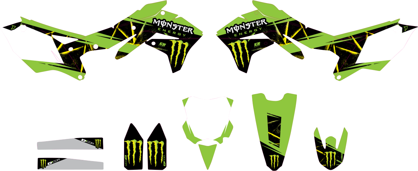 D'COR Monster Energy Slash Graphics Kit 20-20-135 | eBay