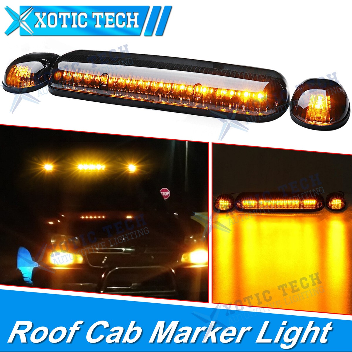 For 09 Chevy Silverado Clearance Lights Chevy LED Cab Roof Lights
