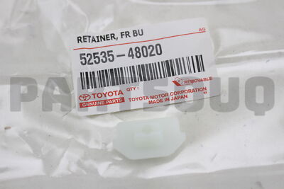 5253548020 Genuine Toyota RETAINER, FRONT BUMPER SIDE, RH/LH 52535 ...