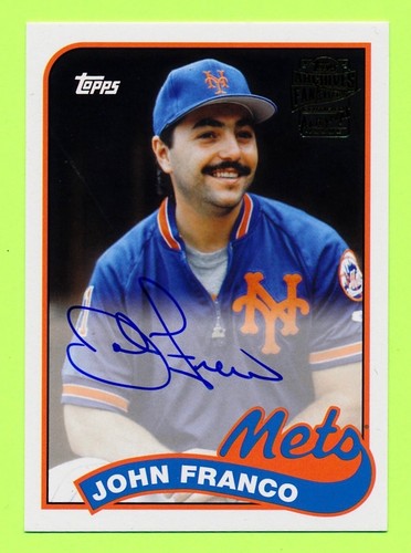 2015 Topps Archives Fan Favorites John FRANCO Auto AUTOGRAPH Mets | eBay