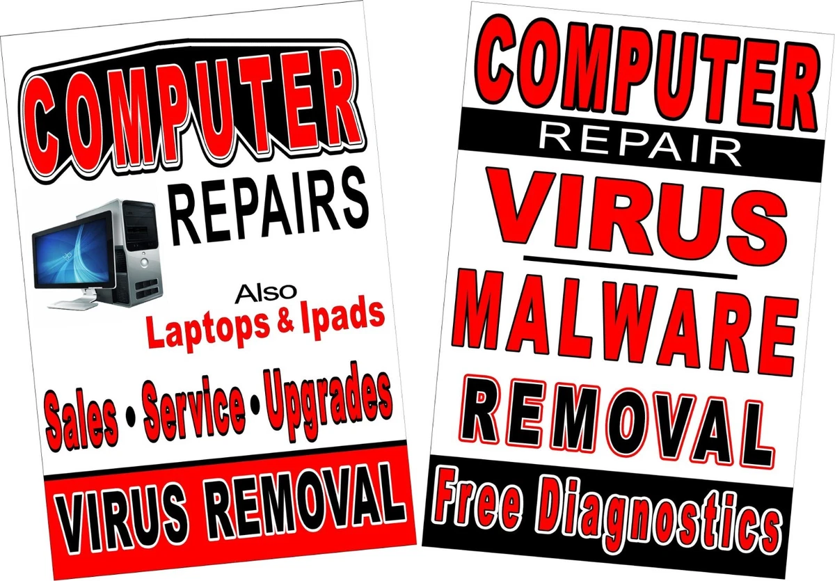 Computer Repair Signs