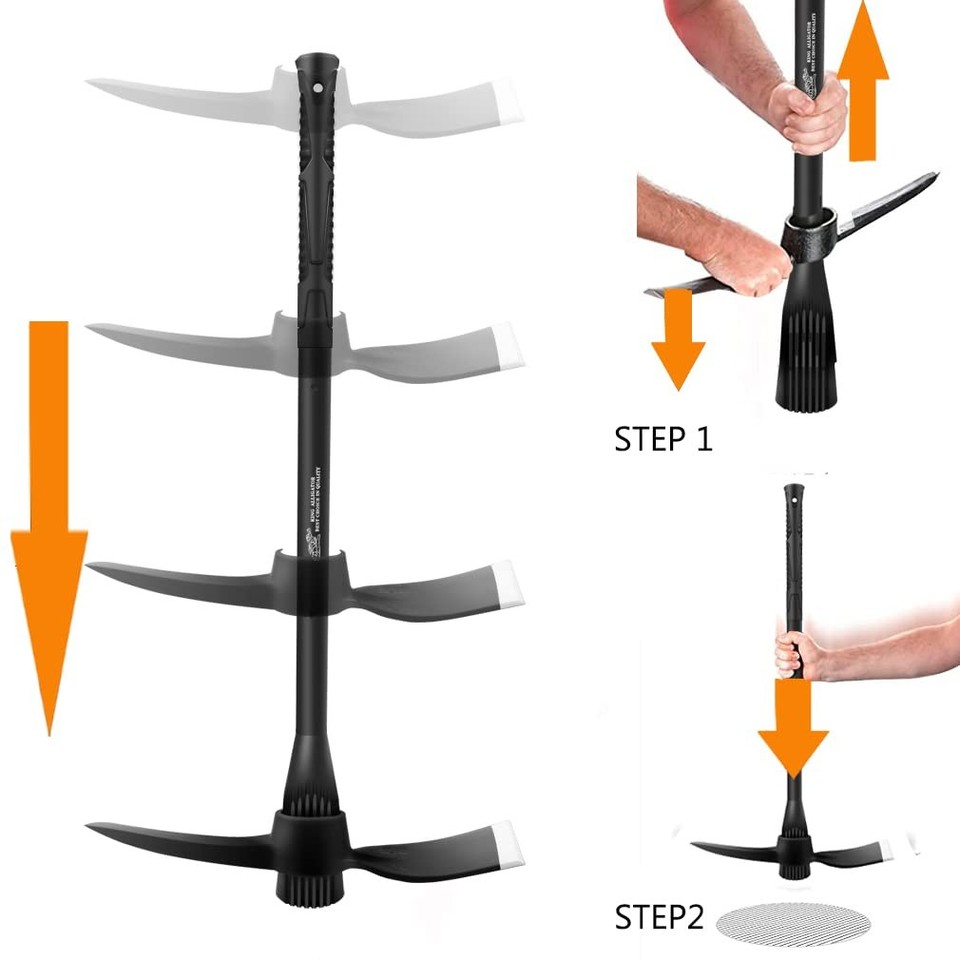 Forged Adze Pick, Weeding Mattock Hoe Pick Mattock with Fiberglass ...