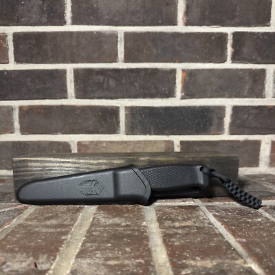 BattleBox Onyx 4.5” Fixed Blade Survival Knife EDC with Black Kydex ...