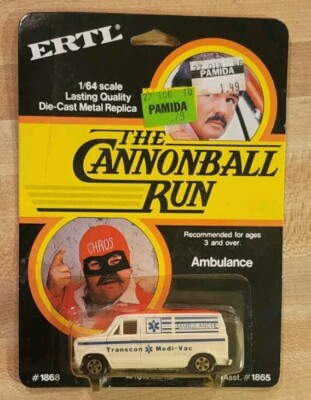 Cannonball Run Ambulance Van Ertl 1981 Moc | eBay
