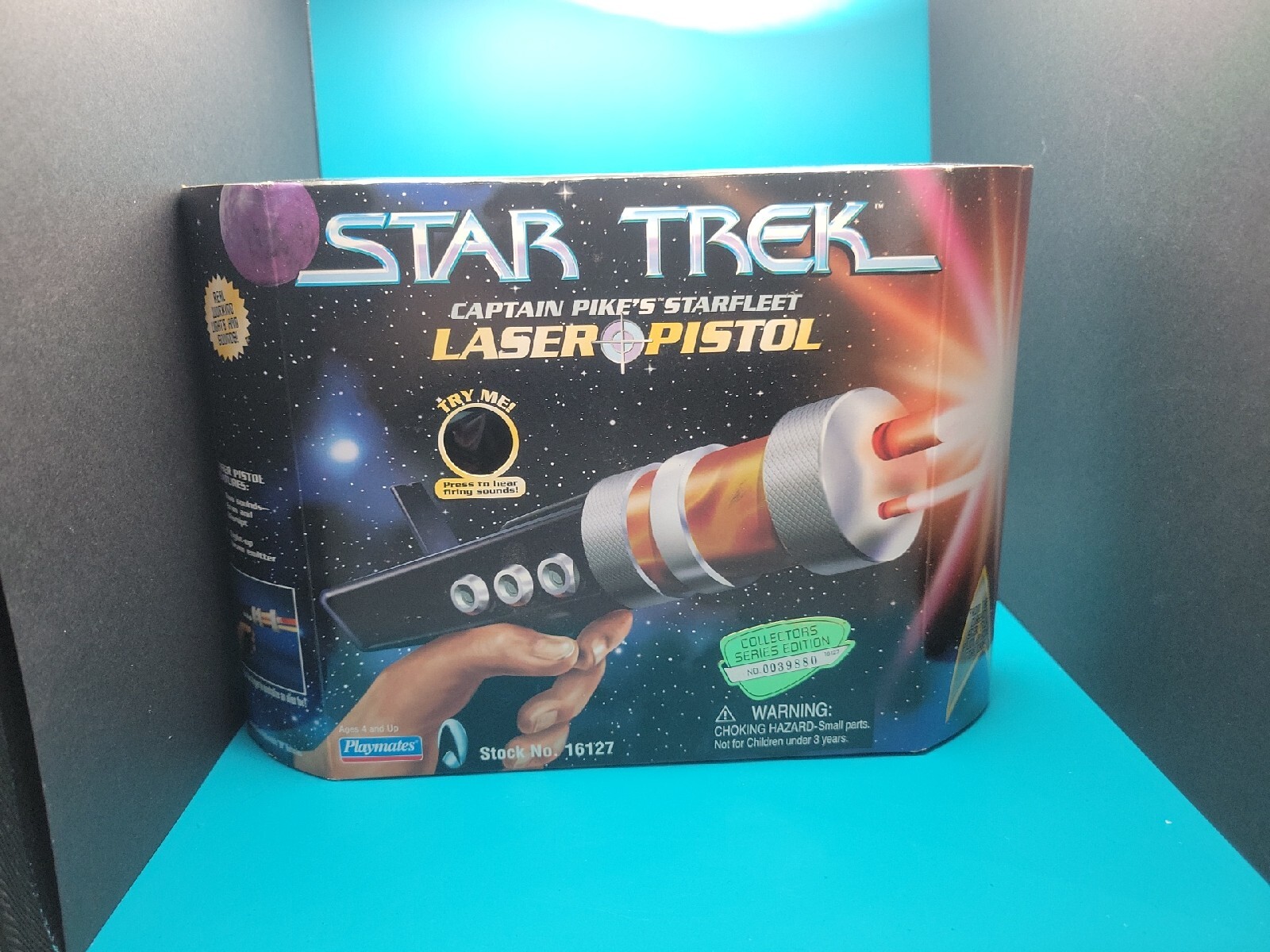 Star Trek Captain Pike's Starfleet Laser Pistol 1997 Playmates 16127 ...