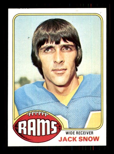 1976 Football Topps Jack Snow Los Angeles Rams #401 1 | eBay