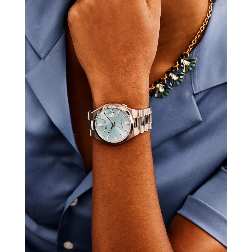 Citizen TSUYOSA Collection 40mm Automatic Unisex Watch (Blue Dial) | eBay