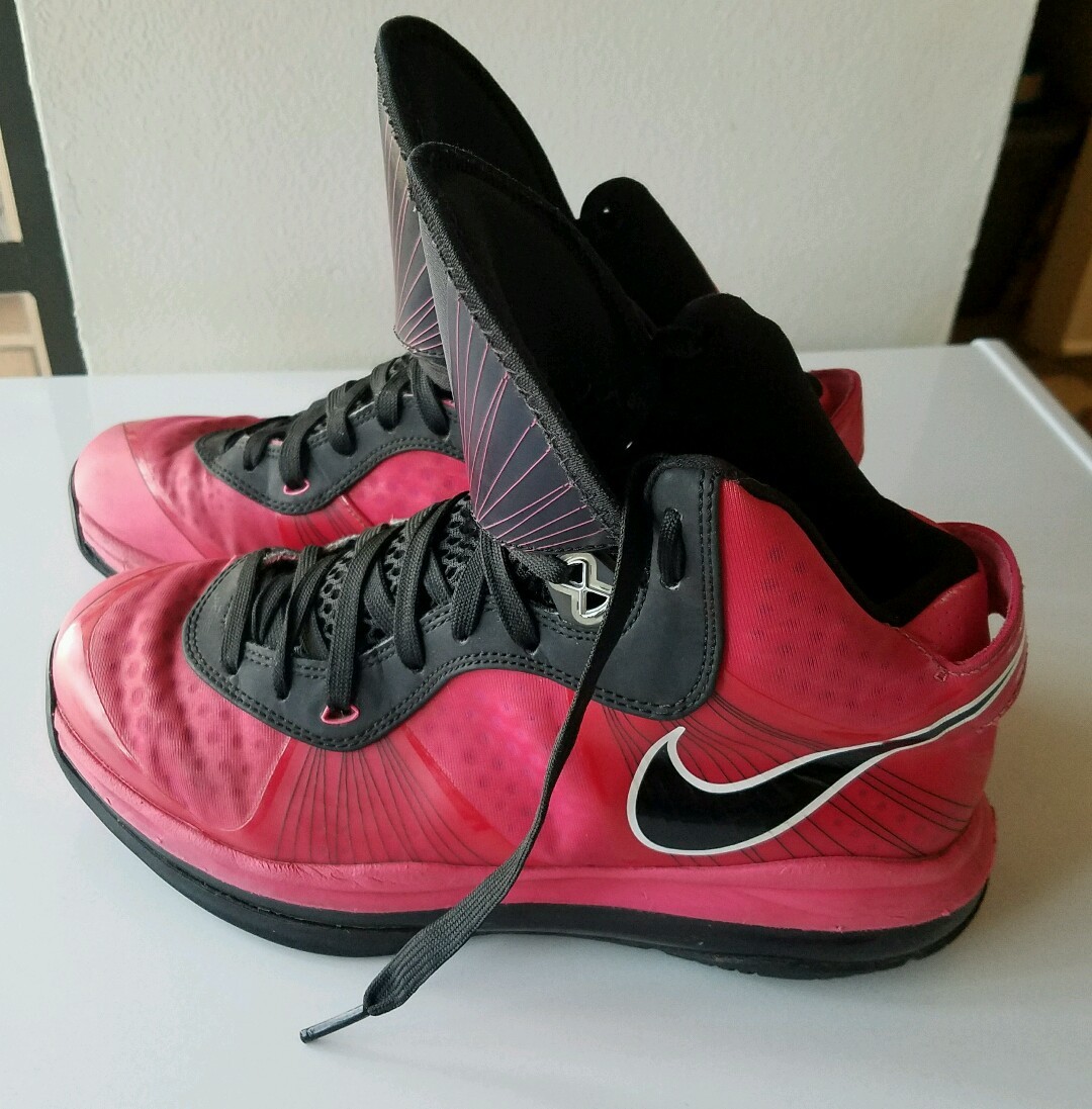 Nike NBA Lebron James Flywire Basketball Shoes Size 6.5Y red black | eBay