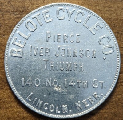 Lincoln, Nebraska NE Belote Cycle Co. Pierce Iver Johnson Triumph ...