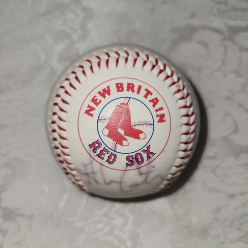 New Britain Red Sox Defunct Minor League Team Logo Autograph Baseball ...