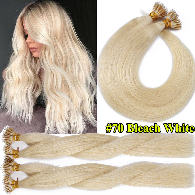 Thick Nano Ring Link Hair Extensions Remy Human Hair Nano Beads ...