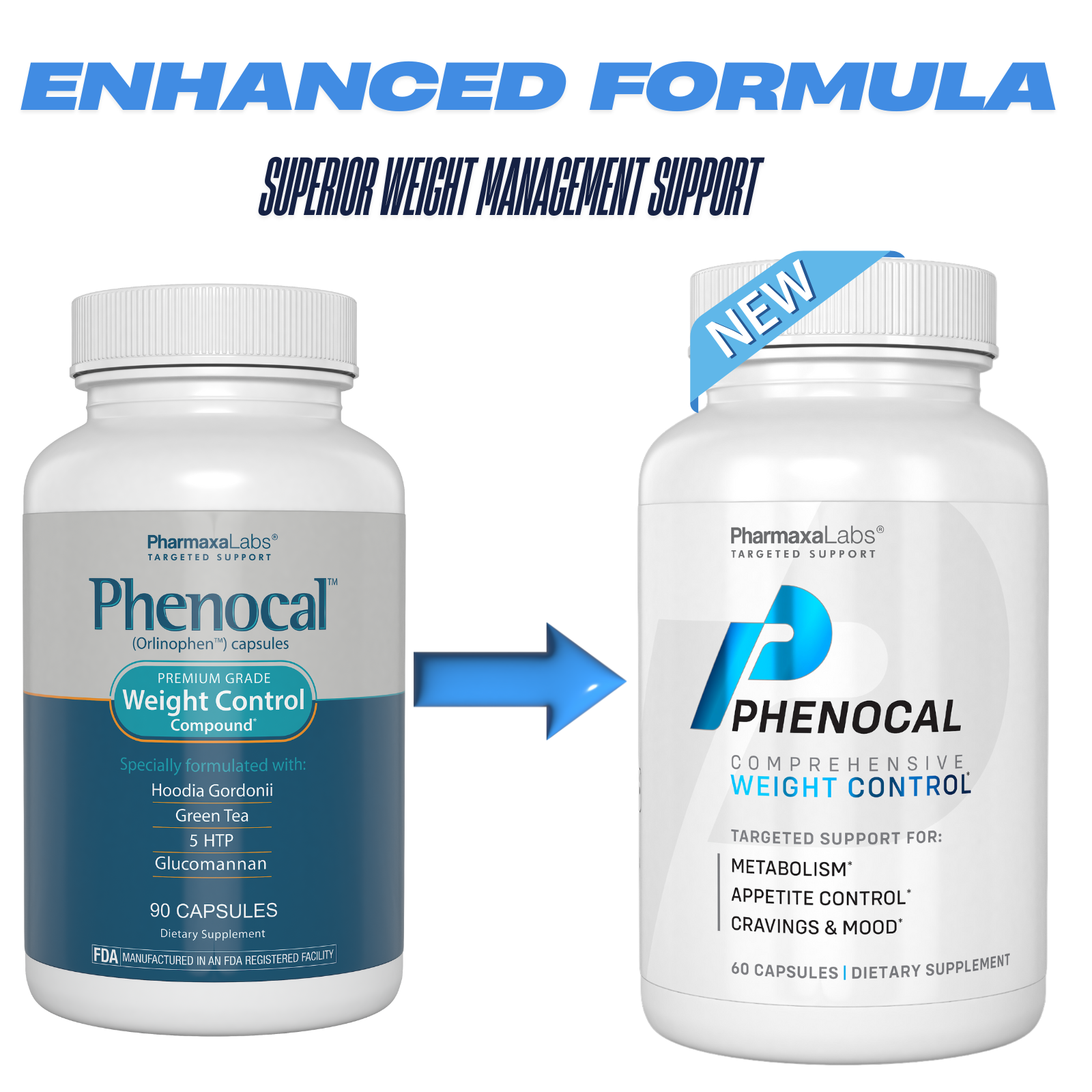 Phenocal Weight Control Supplement Appetite, Metabolism & Mood - 2 ...