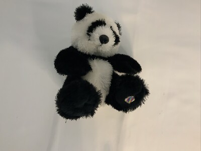 Ganz PANDA BEAR Webkinz Black White Stuffed Animal Plush Toy 7" No Code ...