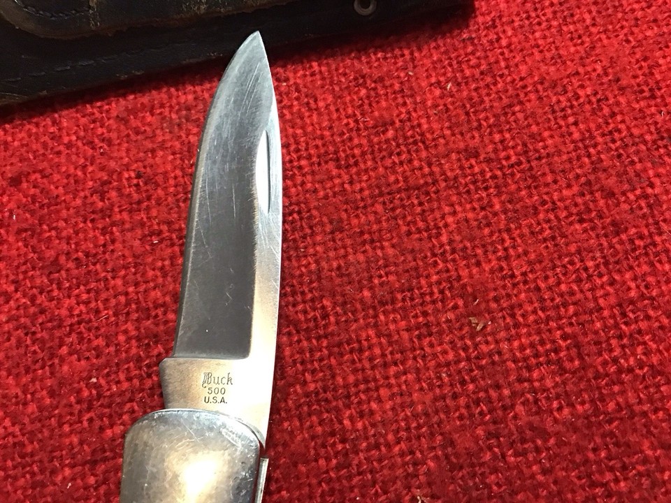 Buck Knife USA 500 Duke Lock back Pocket Knife.with Original Sheath. | eBay