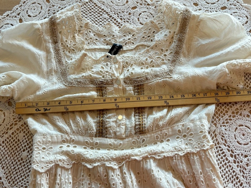 Me 2 Magic Boho 100% Cotton Midi Maxi Dress Tiered Festival Peasant ...