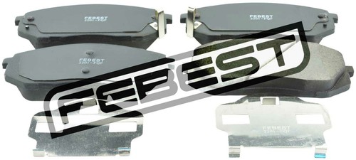 2201-FQF Febest PAD KIT, DISC BRAKE, FRONT 58101-D4A10, 58101-2SA50 ...