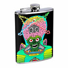 Abstract Alien Monster E1 Flask 8oz Stainless Steel Hip Drinking ...