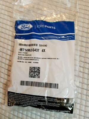 OEM Ford W714962-S437 Engine Cover Rear Support Bolts W714962S437 Set ...