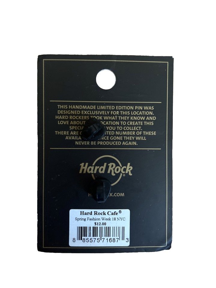 Hard Rock Cafe HRC -Spring Fashion Week NEW YORK 2018 Girl PIN ...