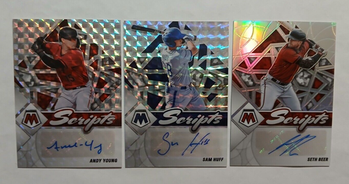 (3) 2022 Panini Mosaic Scripts Autograph Cards | eBay