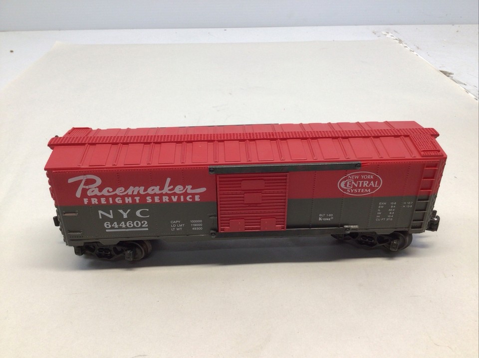 K-Line k-644602 PACEMAKER Box Car NYC Red | eBay