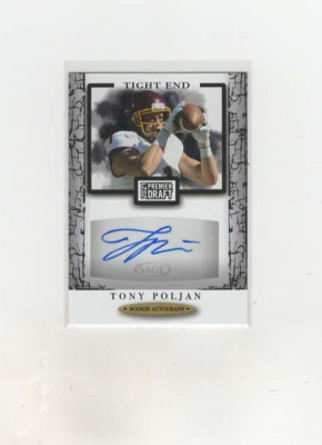2021 Sage Premier Draft Autographs Black Tony Poljan #A139 RC Rookie ...