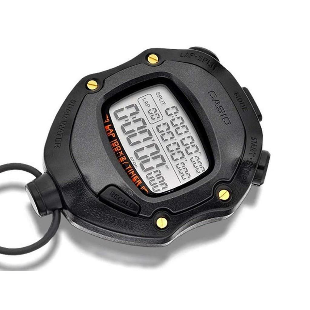 Casio Stopwatch HS-80TW-1D Black Digital Hand Held Sports Track Field ...
