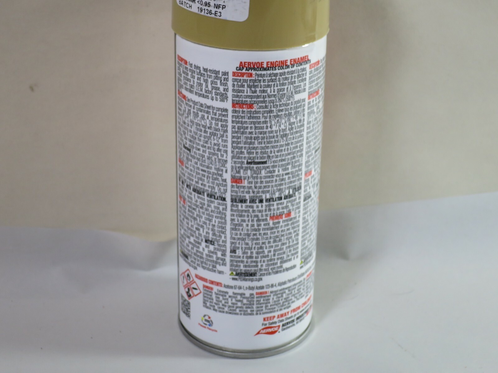 Aervoe 580 Engine Enamel Paint Cummins Beige 12 Oz Can Case of Six Cans ...