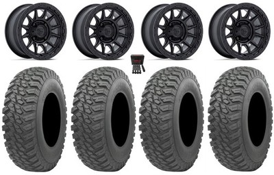 Fuel Piston 15" Wheels Bk +10mm 35" Mongrel SQ Tires Honda Pioneer 1000 ...
