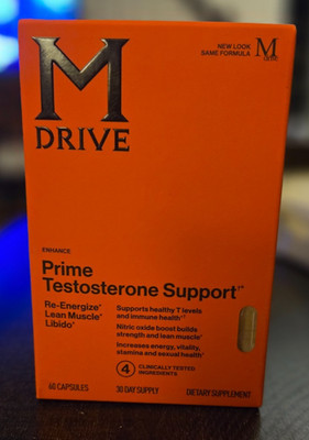 NEW MDrive Prime Support Max Energy Stress Relief Lean Muscles 60 Count ...