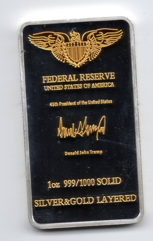 Fort Knox Silver Gold Bar US President Donald Trump Signed Old Iran War ...