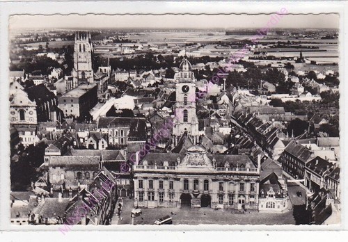 CPSM 62120 AIRE SUR LA LYS Town Hall Belfry Chapel Aerial View Ca1956 ...
