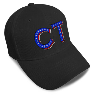 Baseball Cap Connecticut Blue Flag Stars Bridgeport Dad Hats for Men ...
