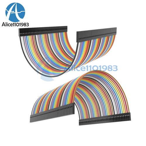 40PCS Dupont Wire Jumper Cables 10cm Female To Female 1P-1P For Arduino ...