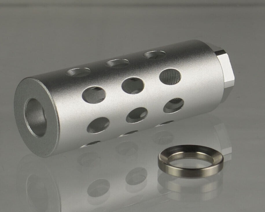 US! Slant Port, 5/8x24 Low Concussion Muzzle Brake Compensator for .308 ...