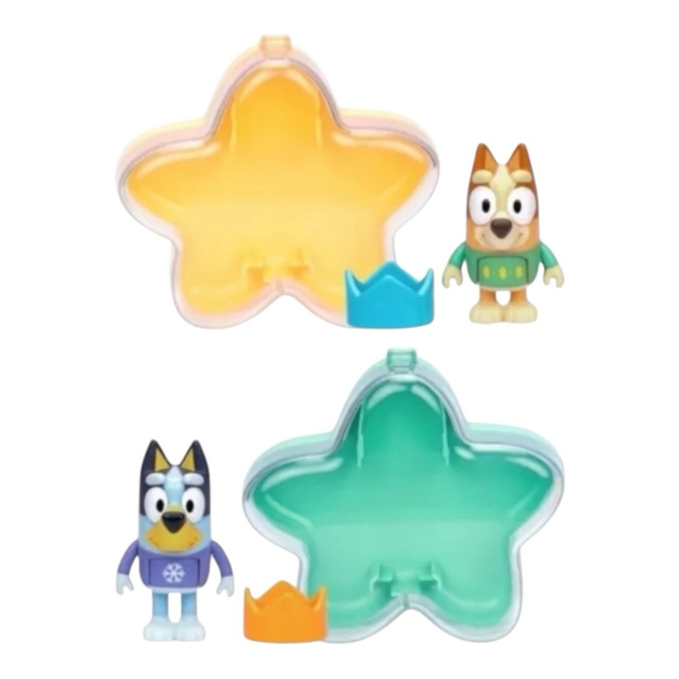 2 Bluey Star Toy Ornaments Bluey & Bingo Bundle New Stocking Stuffers ...