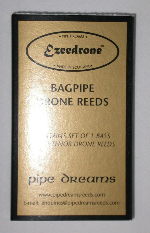 New EzeeDrone Ez Drone Bagpipe Reeds Regular Set 2 tenors 1 bass Reed ...