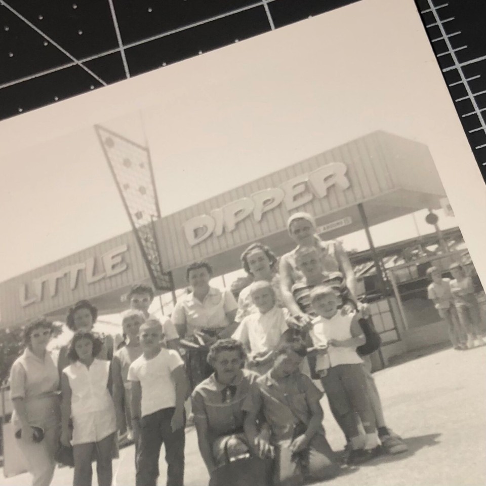 1961 LITTLE DIPPER Amusement Park MCM Carnival Ride SIGN Vintage ...