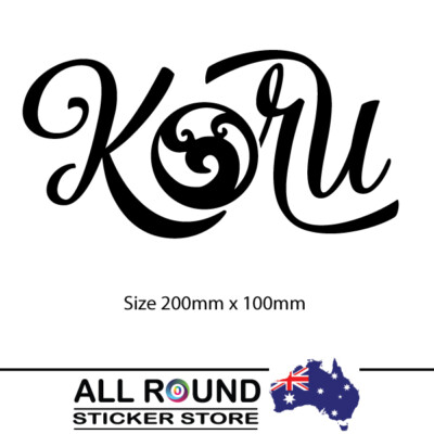 Koru NZ Car Sticker MAORI BUMPER STICKER | eBay