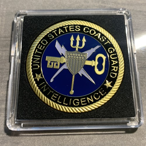 US Coast Guard Intelligence Challenge Coin USCG-with Snap Tight Case | eBay