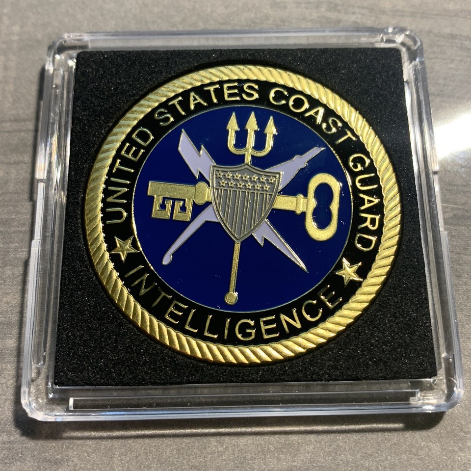 US Coast Guard Intelligence Challenge Coin USCG-with Snap Tight Case | eBay