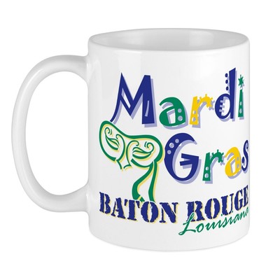CafePress Mardi Gras Baton Rouge Mug 11 oz Ceramic Mug (421881583) | eBay