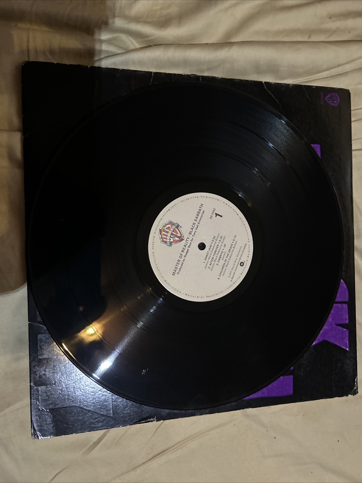 1971 Black Sabbath Master Of Reality Vinyl Record 12" LP BS 2562 ...