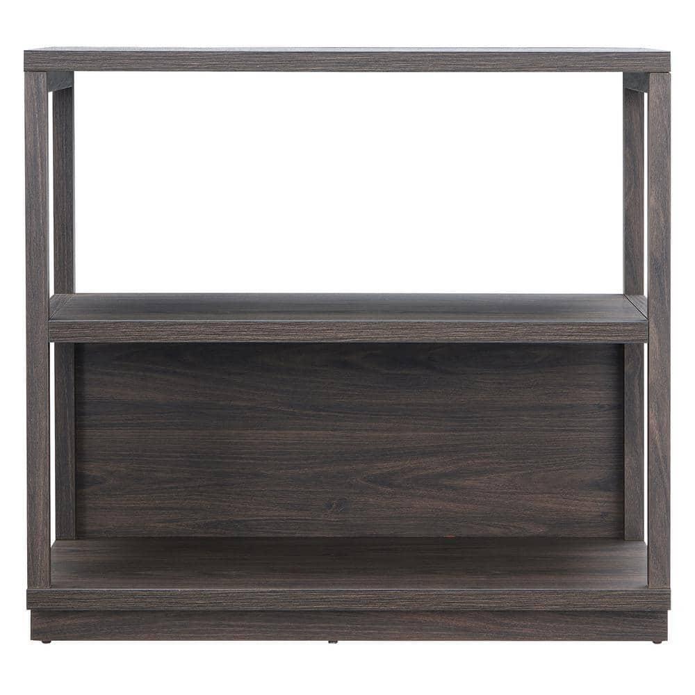 Meyer and Cross Bookcase 33"x36"x15" 3Shelf Alder Brown Engineered Wood ...