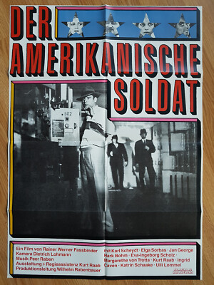 The American Soldier RAINER WERNER FASSBINDER rare German 1-sheet poster 70/76 | eBay