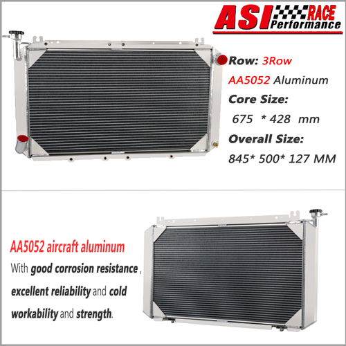 3 Rows Aluminum FOR Nissan Patrol GQ Y60 8/87-10/97 4.2L TD42 diesel;3 ...