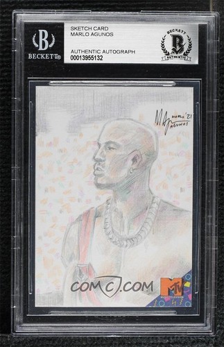 DMX Woodstock Ruff Ryders MTV Original Art Sketch Card Beckett BAS 1/1 | eBay