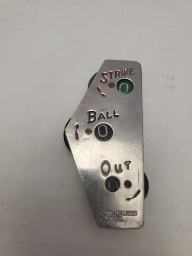 VINTAGE FUSCO UMPIRES BASEBALL COUNTER. STAINLESS STEEL. JAPAN | eBay.de