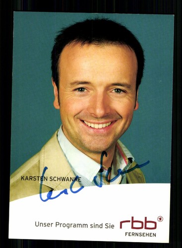 Karsten Schwanke RBB Autogrammkarte Original Signiert # BC 218800 | eBay.de